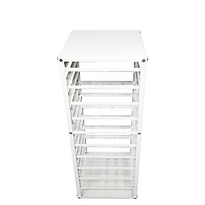 FixtureDisplays® 12x12x32 Jewelry Displays, Counter top Earring Card Spinning Retail Rack White 10 Tiers Easy Assembly Video in Description 12088NEW