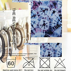 visesunny Tie Dye Pattern 2Pcs Wet Bag with Zippered Pockets Washable Reusable Roomy Diaper Bag for Travel,Beach,Daycare,Stroller,Diapers,Dirty Gym Clothes,Wet Swimsuits,Toiletries