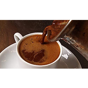 Turkish Espresso Cup and Saucer Set for 2 People,Iznik series Espresso Cups Set-Roasted Turkish Coffee Gift Mocha & Cappuccino Cups Made of Porcelain, Traditional Turkish Pattern Turkish coffee