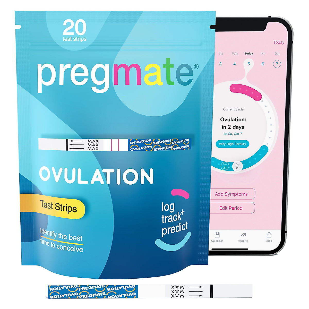 Pregmate 20 Ovulation Test Strips Predictor Kit (20 Count)