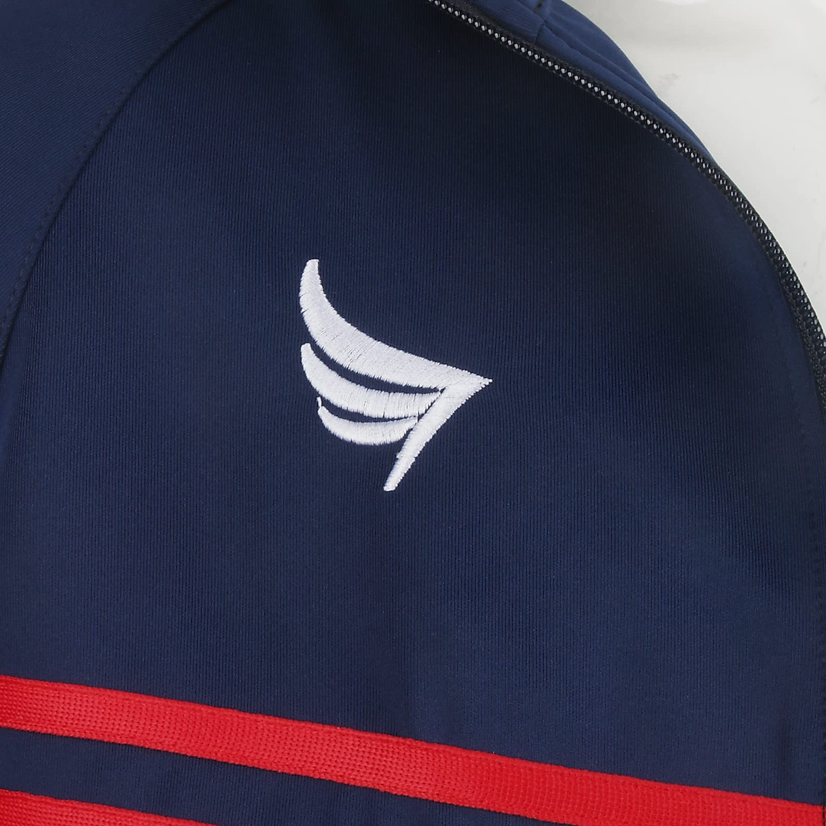 Materuis Football Track Jacket Blue Lightweight Sports Soccer Training Clothes Adult Size (XL)