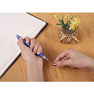 Ipienlee 5 + 1 Multifunctional Pens 5 Color 0.7 mm Ballpoint Multi Pen and 0.5 mm Mechanical Pencil in One Pen, Pack of 6