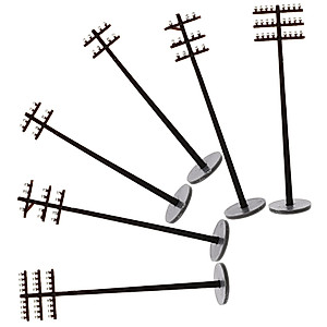 Asakkura 30 pcs for Train Railroad Early Telegraph Telephone Scenery Educational Traffic Layout Railways Diorama Architecture DIY Model Models Scene Adorns Miniature Decoration Accessories