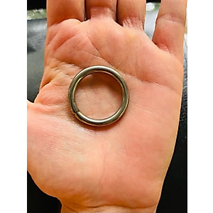 4 Pieces Stainless Steel 316 Round Ring Welded 5/32" x 1" (4mm x 25mm) Marine Grade O - Ring anillo Redondo