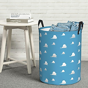 Aimeryup Cloud Laundry Basket Hamper Dirty Clothes Hamper For Laundry Waterproof Laundry Baskets with Handles Storage Basket for Toys Clothes Organizer Bedroom Decor, Small