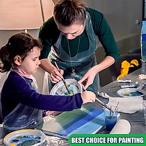 10 Pieces Plastic Drop Sheets for Painting, Plastic sheeting Waterproof Dust-Proof Clear Cloth for Furniture Cover, 9x12 Feet Tarps