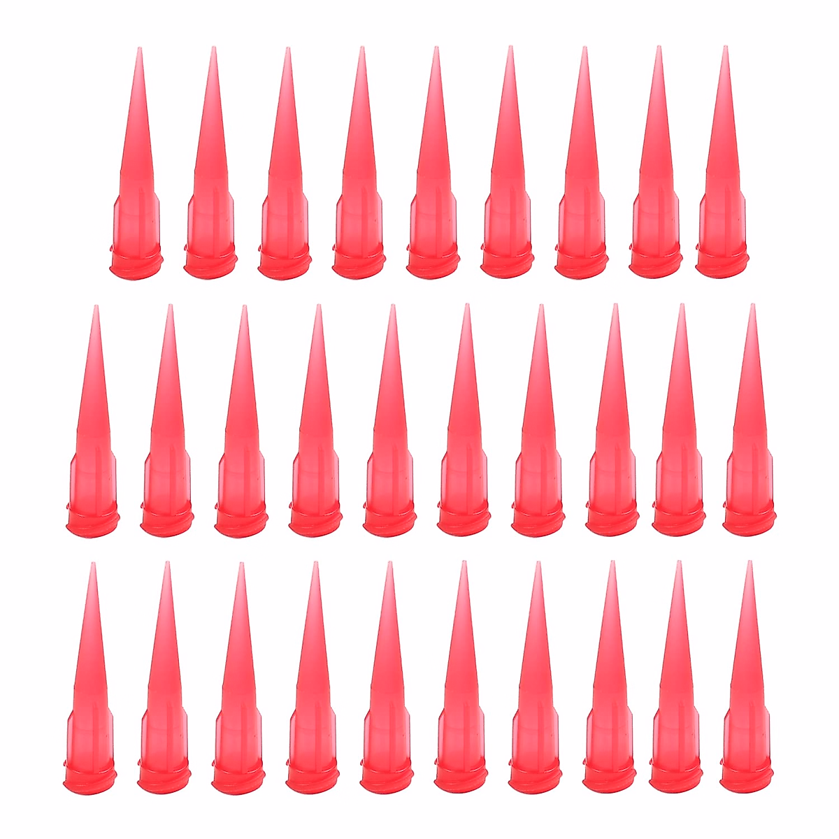 Auniwaig 120PCS Plastic Tapered Pinhead 25 Gauge TT Adhesive Dispensing Tip 1.6mm Tip ID Smoothflow Tapered Tips Dispensing Needle Tips Accessory Parts for Glue Epoxy Dispensing