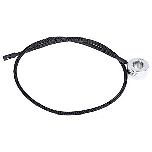 Alphacool 17362 Eiszapfen Temperature Sensor G1/4 IG/IG with AG Adapter - Chrome Water Cooling Monitoring