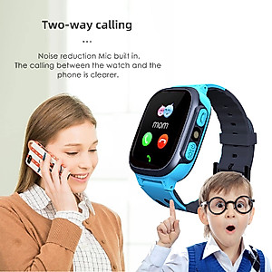 wsgpxtybb Kids Smart Watch Phone-Smartwatch for Kids with Clock Music MP3 Player Video Recorder Camera Games SOS Calculator Alarm (Build-in 4GB SD Card) HD Touchscreen for Age 4-12 Boys Girls Gifts