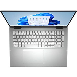 [Windows 11 Home] 2021 Newest Dell Inspiron 7000 2-in-1 Laptop, 17" QHD+ Touch Display, Intel Core i7-1165G7, 64GB RAM, 1TB SSD, HDMI, Thunderbolt 4, Wi-Fi 6, Webcam, Backlit KB, FP Reader, Silver