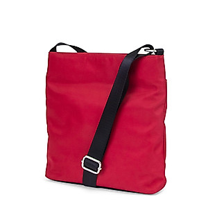 Nautica Diver Nylon Small Women's Crossbody Bag Purse with Adjustable Shoulder Strap, Red