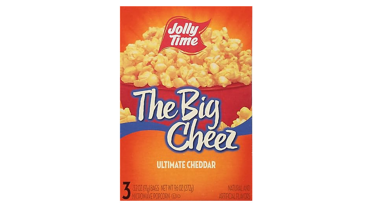 Jolly Time The Big Cheez Cheddar Cheese Microwave Popcorn, 3 Count ...