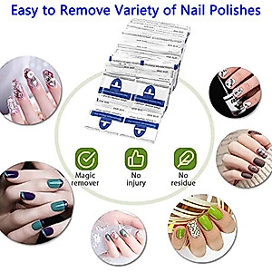 Gel Polish Remover Wipes 200PCS Nail Cleaner Wipes, Nail Polish Remover Pads Gel Nail Soak Off Acrylic Nails, Nail Remover Wraps Acetone Nail Art Remover Nail Wraps Gel Nail Pads for Salon Home Use