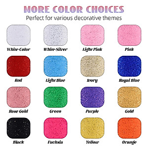 Glitter Tulle Rolls 6” by 50 Yards Sparkle Tulle Fabric Ribbon Sequin Tulle Netting Rolls for DIY Tutu Skirt Wedding Birthday Party Decoration (White/Silver-New)