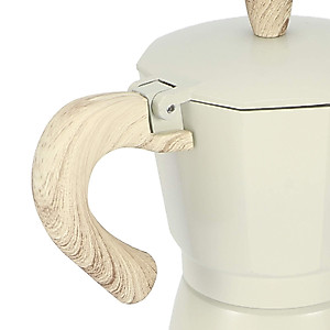 Faint Yellow Coffee Pot Ergonomic Coffee Maker without Hurting Hands for Office for Home(Seiko No. 6 pot 300ML light yellow)