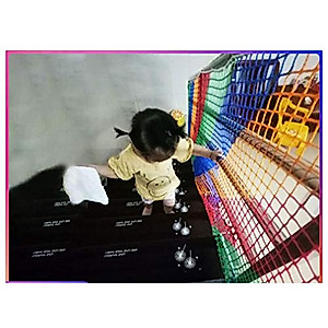 MAGFYLY Banister Guard net General Protection Net, Child Baby Indoor and Outdoor Balcony Safety Net, Used for Stair Terrace Toy Bunk Bed Anti-Fall Climbing Plant Net with Cable Tie 1.5x5m