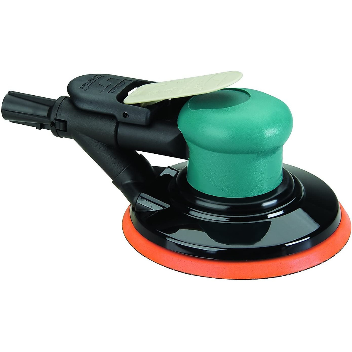 Dynabrade (59028) Dynorbital-Spirit 6" (152 mm) Diameter Random Orbital Sander, Self-Generated Vacuum | Proportionate 3/16" (5 mm) Diameter Orbit | 12000 RPM Pneumatic Motor