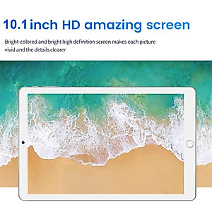 Tablet 10.1Inch Android 8.1 3G Phone Tablets with 16GB Storage Dual Sim Card 2MP Camera WiFi Bluetooth GPS Quad Core HD Touchscreen Support 3G Phone Compatible with Ipads Tablets (Silver, One Size)
