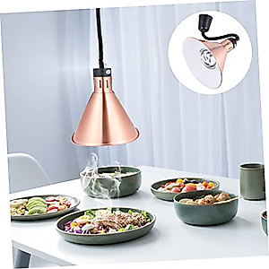 MUCKLILY 1pc Food Warmer Lamp Catering Food Commercial Food Heat Lamp Commercial Food Warmers Turtle Tank Heater Portable Heaters Heat Food Lamp Buffet Heating Lamp Food Warmer Light Metal