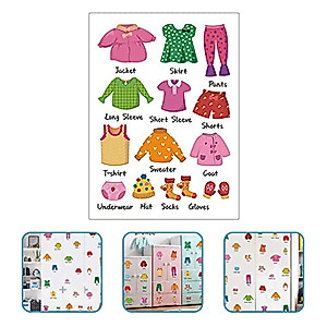 Gadpiparty Kids Wardrobe Clothing Label Kit Girl Dresser Decals Home Organization Labels Clothes Label Stickers for Nursery Closet Wardrobe