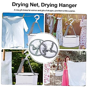 STOBAZA 2pcs Powder Puff Clothes Basket Mini Powder Puff Beauty Sponge Collapsible Clothes Rack Drying Basket Cloth Drying Hanger Drying Rack Drying Net Beauty Egg Drying Basket Small