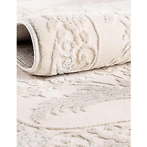 Unique Loom Finsbury Collection Area Rug - Diana (7' x 10' Rectangle, Ivory/ Beige)