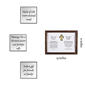 Creative Brands Heartfelt Collection Appreciation Wall Art with Scripture, 15 x 11-Inches, Pastor and Wife