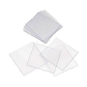 AmScope - Square Glass Microscope Cover Slips, 22mm x 22mm Cover Slides - Pack of 100 - CS-S22-100