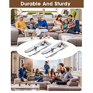 Sectional Couch Connectors,Couch Connections for Sectionals,Sofa Connector Bracket with 16 Screws, Suitable for Loveseat(Sofa Alligator Clips 2 Pairs)