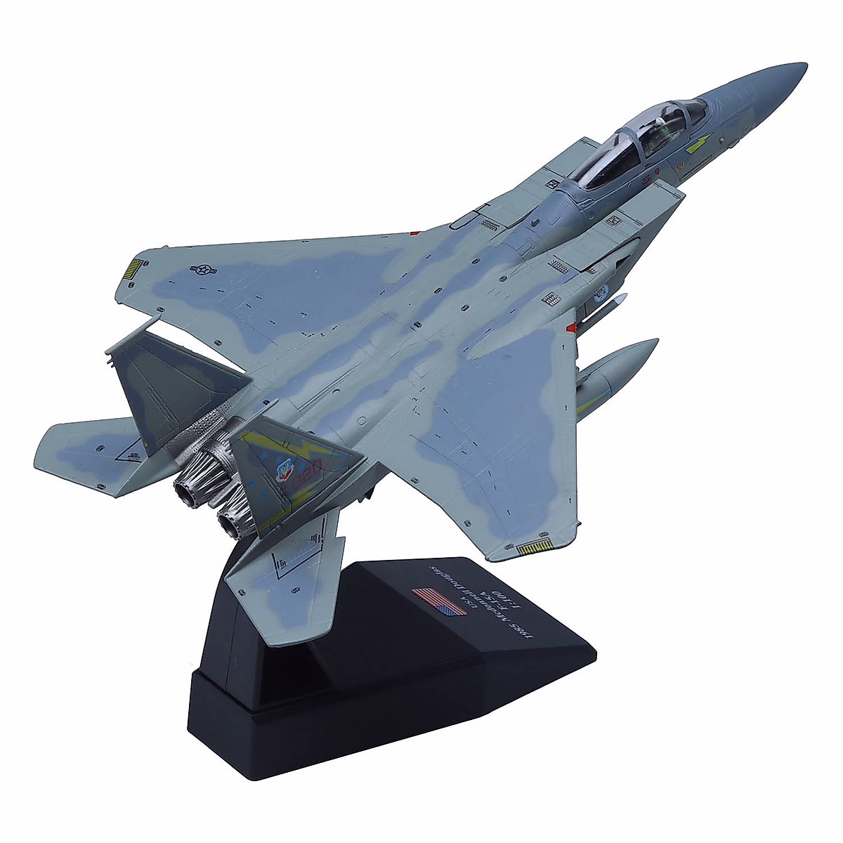 Udnorbay 1/100 F-15 Eagle Fighter Attack Plane Fighter Model Military Aircraft Diecast Airplane Models