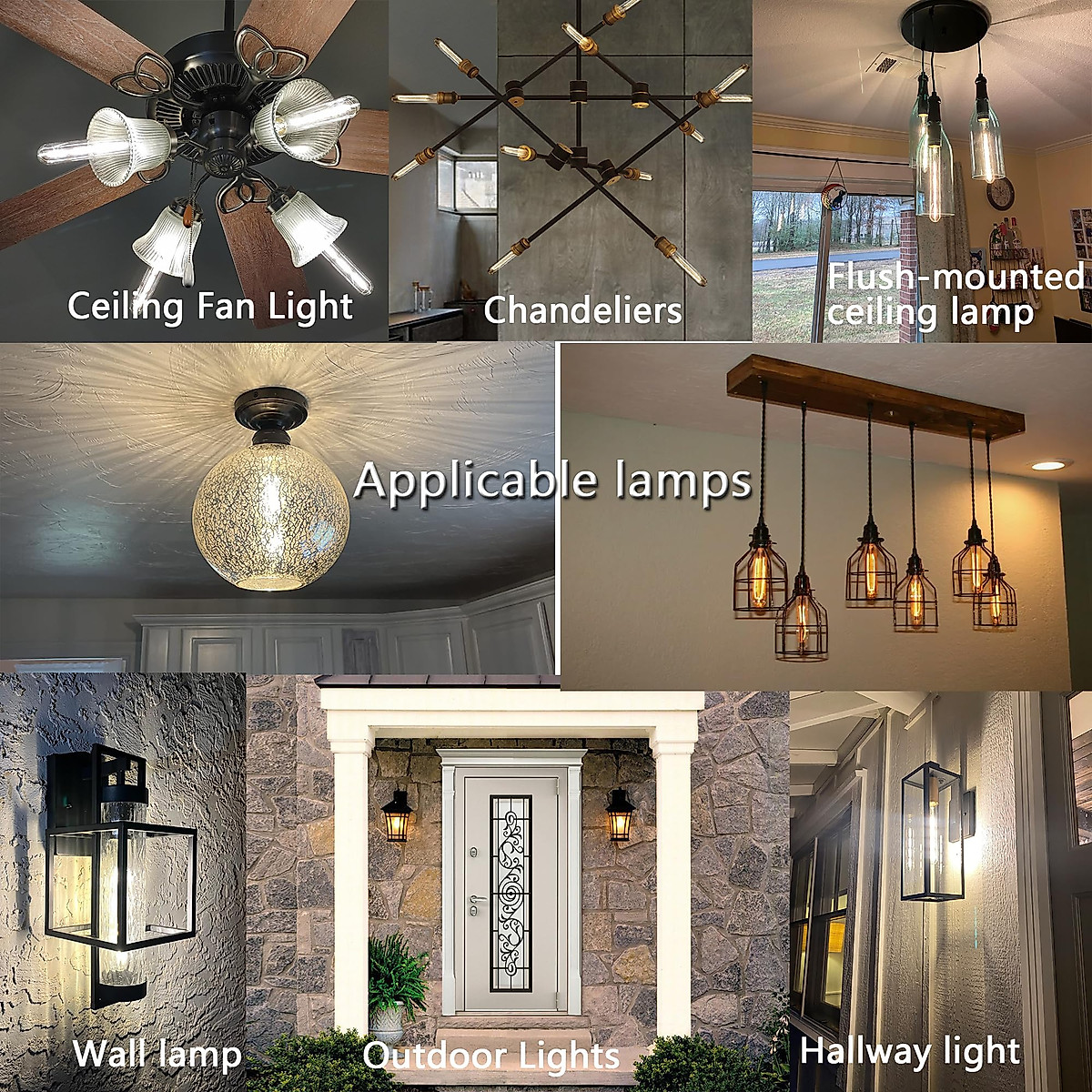 HOMOSUM Dimmable E26 Light Bulbs 6W Equal 60 Watt Edison LED Light Bulb AC120V Daylight 5000K 60W 600LM T10 LED Bulb Medium Base E26 LED Bulb Pack of 4 (7.3 Inch 6w=60w 5000k Clear)