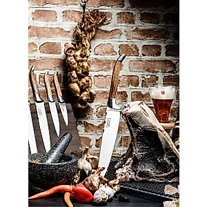 Laguiole Style de Vie Chef's knife luxury line, 8 inch, olive wood