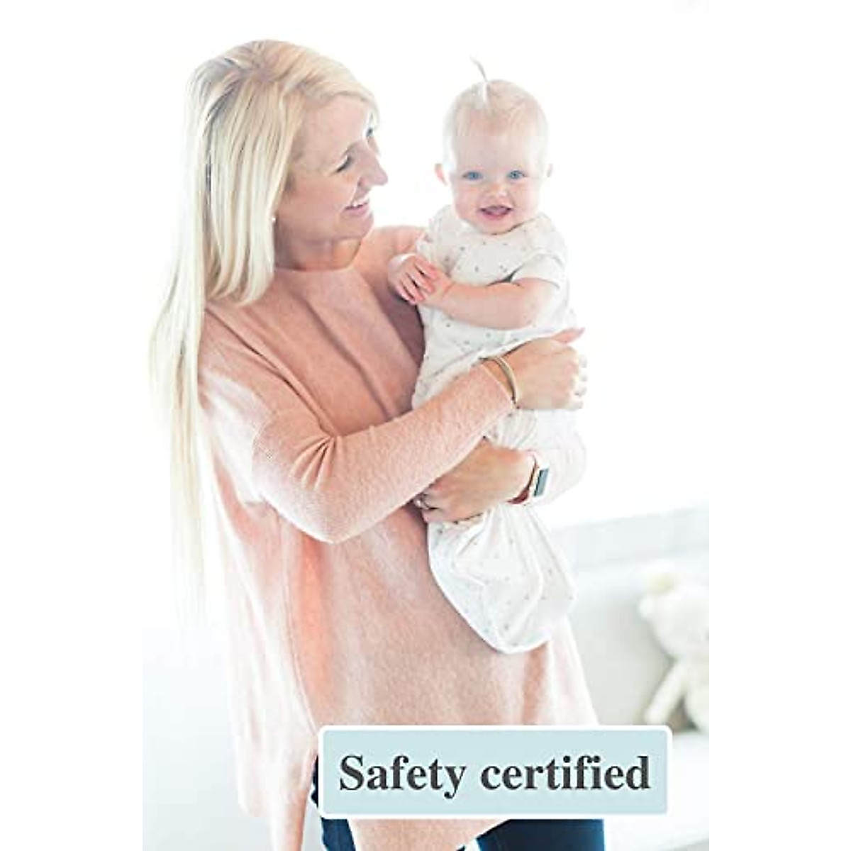 DREAMLAND BABY Toddler Weighted Blanket | 4lb Weighted Sleep Blanket for Kids and Toddlers Ages 3+ and/or 30+ lb | White with Grey Stars