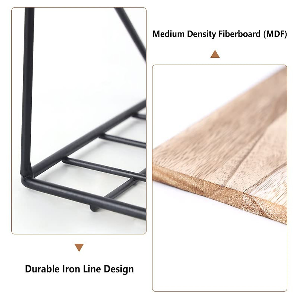 SPDELP Octagon Floating Shelf Wall Mounted Hanging Shelves, Wood Wall Storage