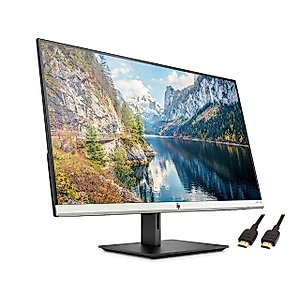 HP Newest Flagship 27" UHD 4K(3840 x 2160) 60Hz IPS LED Anti-Glare Monitor | AMD FreeSync | 5 ms Response Time | HDMI DisplayPort | 178° Height Adjustable | with High Speed HDMI Cable Bundle