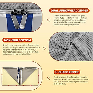 mudilun Bench Cushion Non-Slip Indoor/Outdoor Furniture Bench Cushions Waterproof Removable Cover with Ties Window Swing Patio Chair Pads 48x18x2.5 inch