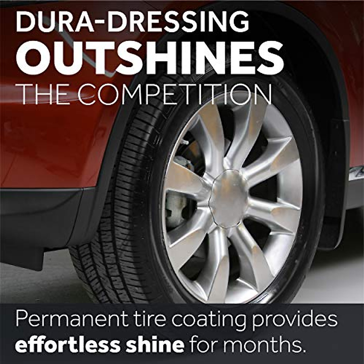 Dura-Dressing Re-Load for Tires Already Coated with Dura-Dressing, 8 oz. Bottle – Tire Dressing Kit – Made in The USA to Ensure Your Tires Shine and Look Great