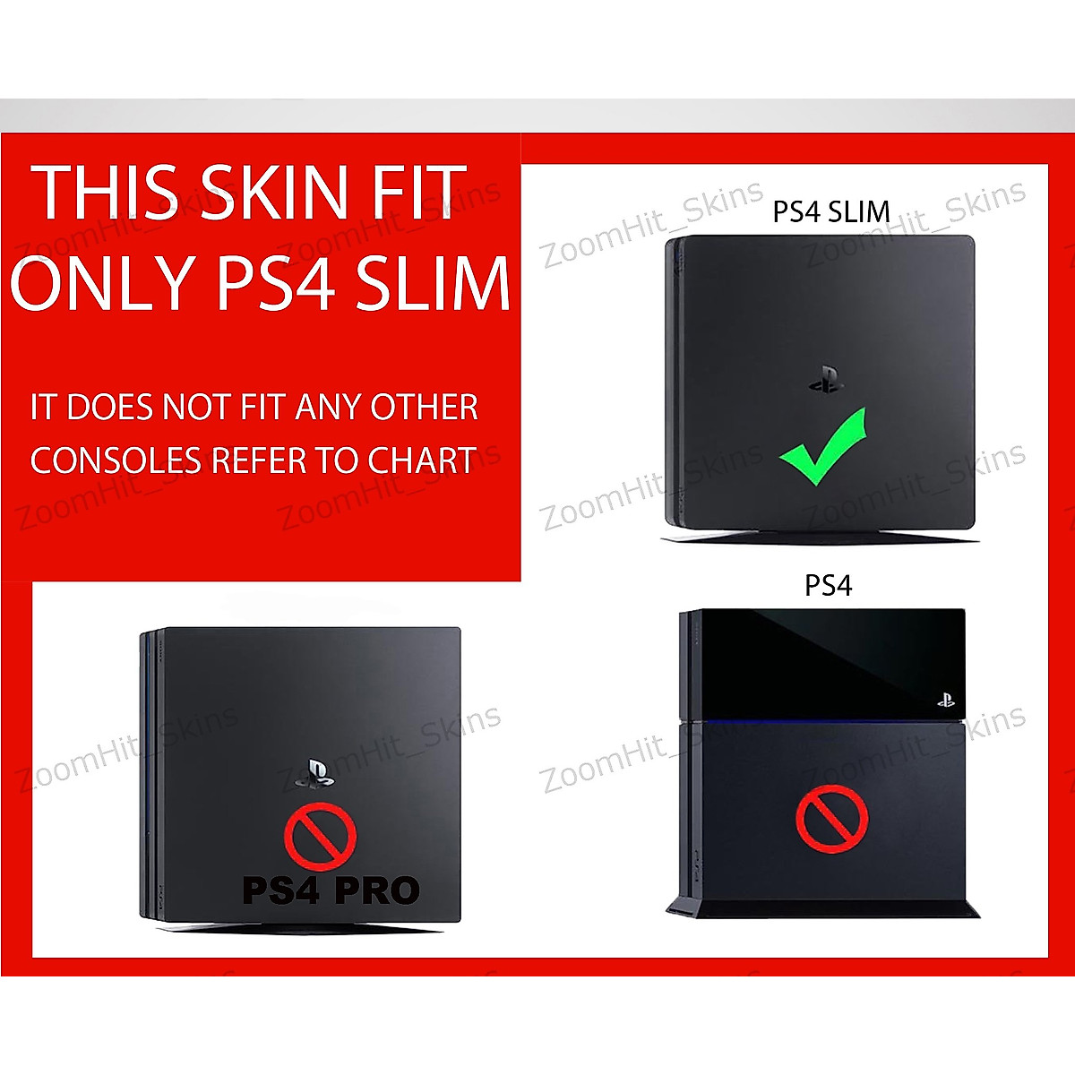 ZOOMHITSKINS PS4 Slim Skins, Golden Glass Crystal Mirror Gold Silver Graphic Metallic Shine, Durable, Bubble-Free Goo-Free, Cover Set of 2 Controller Skins 1 Console Skin, Made in USA