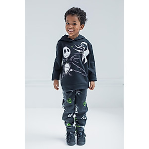 Disney Nightmare Before Christmas Jack Big Boys Fleece Hoodie & Pants Black 14-16