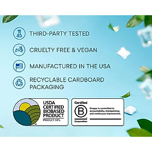 Dropps Active Wash Laundry Detergent Pods: Unscented | 24 Count | HE Compatible + All Washers | Cold Wash + All Temperatures | Sport Detergent | Low Waste Packaging