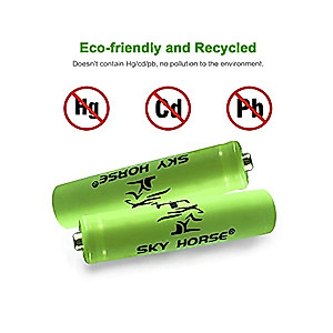 SKY HORSE AAA Rechargeable Battery Ni-MH 1.2V 600mAh for Garden Light, Solar Light,Toys, Remote Control, Mouse(8)