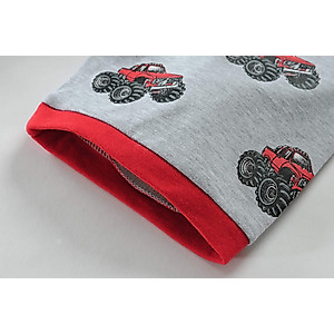 Little Hand Toddler Boys Monster Truck Pajama Green Pick-up Truck Pyjamas Kid Pjs Sleepwear for Boy 3t