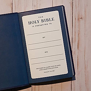 Personalized Bible with Custom Name or Text, KJV, King James Version, Gift Edition Faux Leather, Burgundy