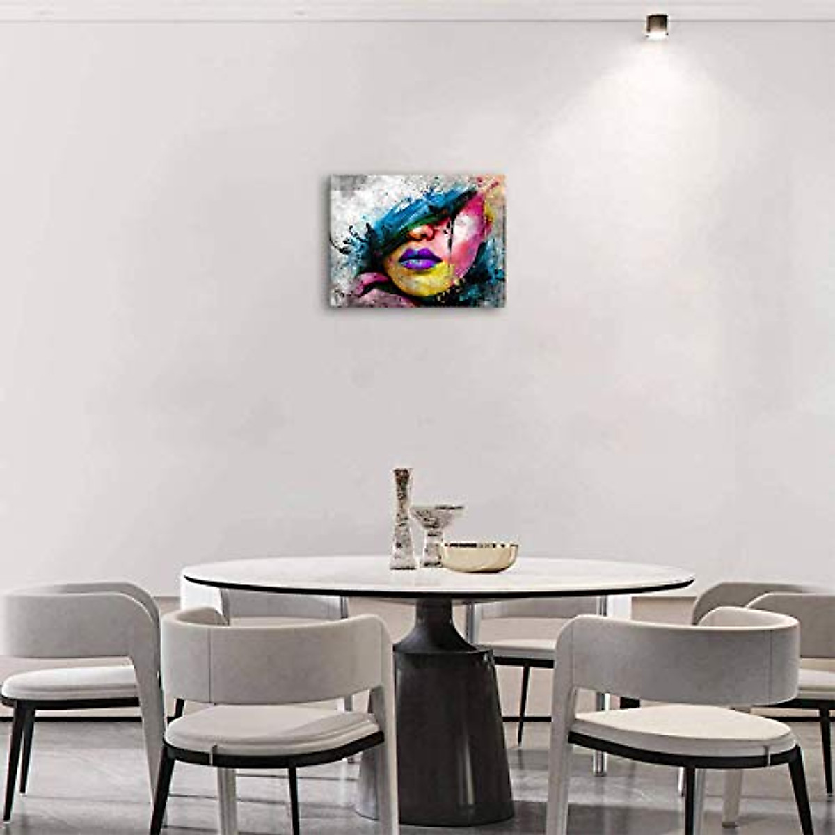 gbagutao Abstract Canvas Art Wall Decor Sexy Girl Lips Pop Art Canvas Prints Modern Canvas Art Wall Paintings for Living Room Bedroom Office Home Decoration