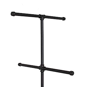 Industrial Pipe 4-Way Clothing Rack by William Robert's Vintage