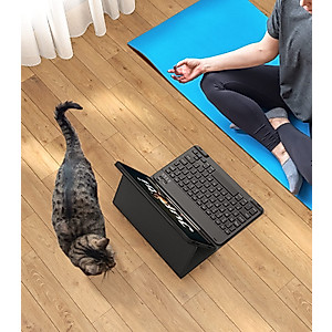 CHESONA Keyboard Case for iPad 10th Generation 10.9-inch 2022, Detachable Bluetooth Keyboard, Stand Folio Keyboard Cover with Pencil Holder, Rechargeable Keyboard for iPad 10th Gen 2022 (Black)