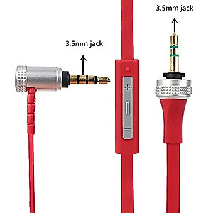 Replacement Audio Aux Cable Cord with Inline Microphone and Volume Control Compatible with Sony MDR-X10 MDR-XB920 MDR-X910 Headphones