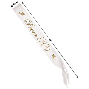 Prom King Satin Sash Party Accessory (1 count) (1/Pkg)