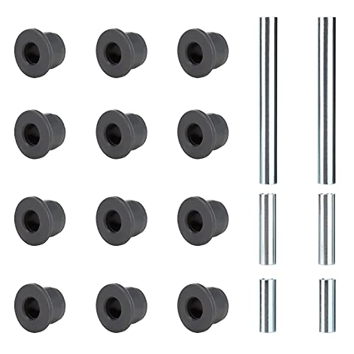 10L0L Front Lower Spring A-Arm Bushing Sleeves Kit for Club Car Precedent 2004-up Golf Cart, Replace OEM 102289901 1029562-01 1022874011 102288101 102287701 1102287601