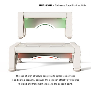 Black Foldable Step Stool (Gray)